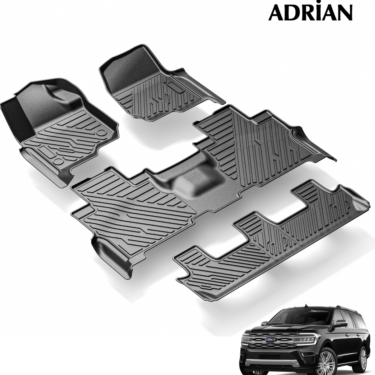 Ford Expedition 2018-2024-Short Chassis- Adrian Sport Series Car Mats ...